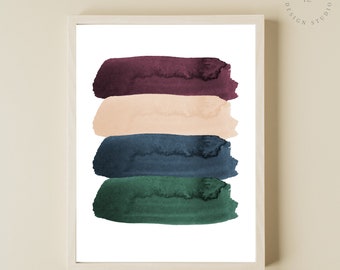 Watercolor Wall Art | Etsy