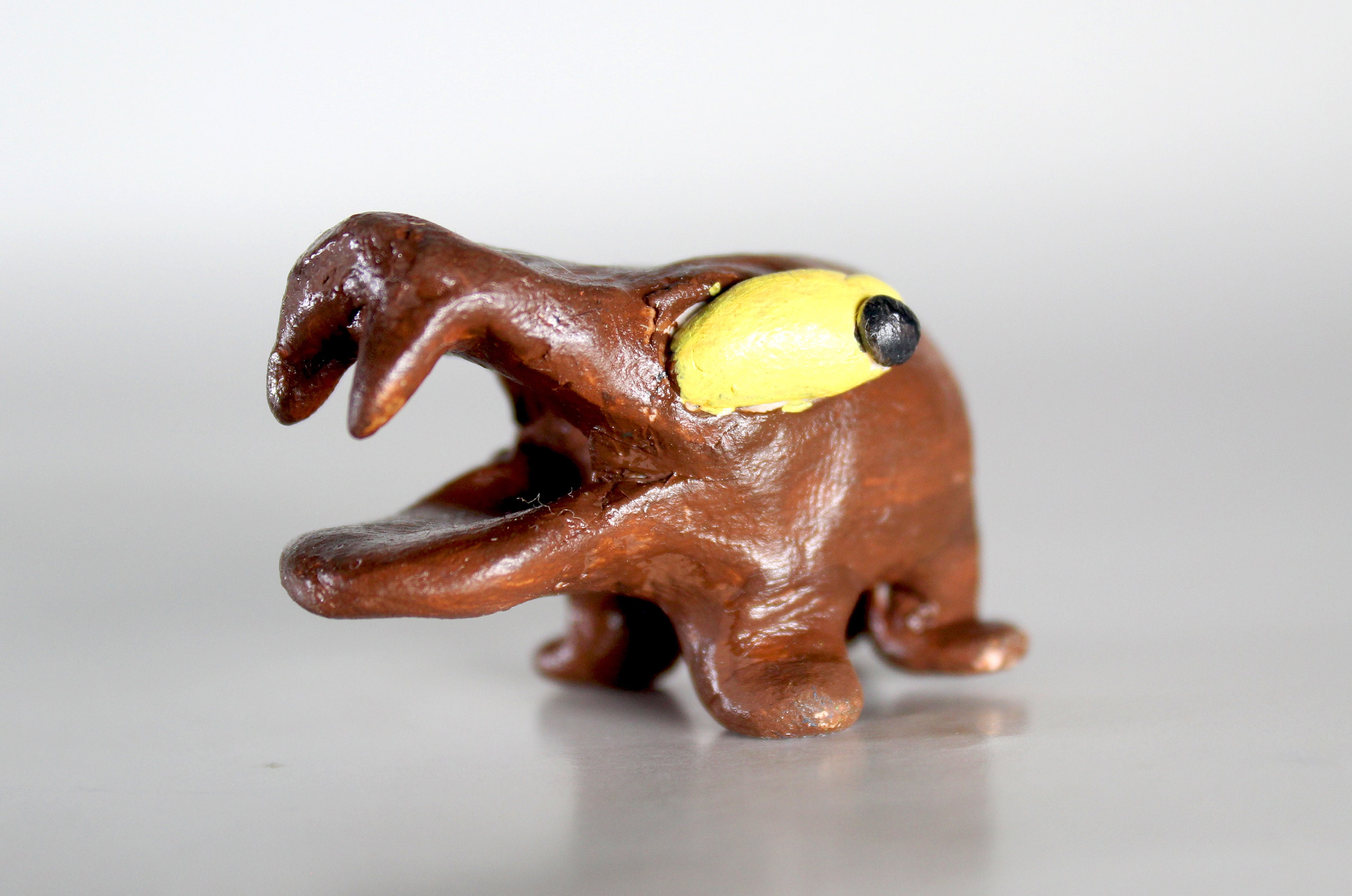 Fanged Wagords, Handmade Polymer Clay Creature Figurine Collectible - Etsy