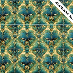 Art Nouveau | Art Deco | Ornate 1920s Style Design (#58), *SEAMLESS ...
