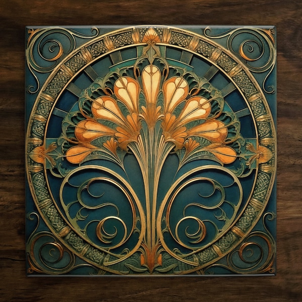 Art Deco Tile - Etsy