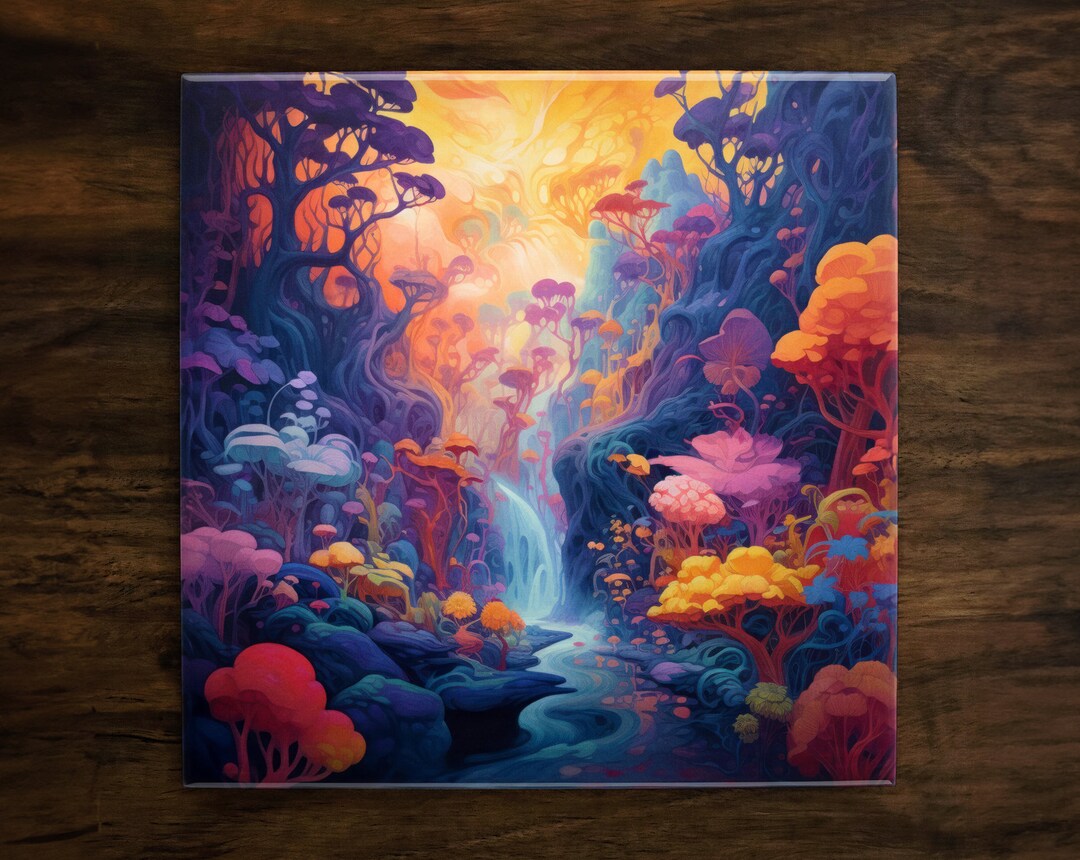 An Enchanted Forest | Scene of Wonder Art (#6), on a Glossy Ceramic ...