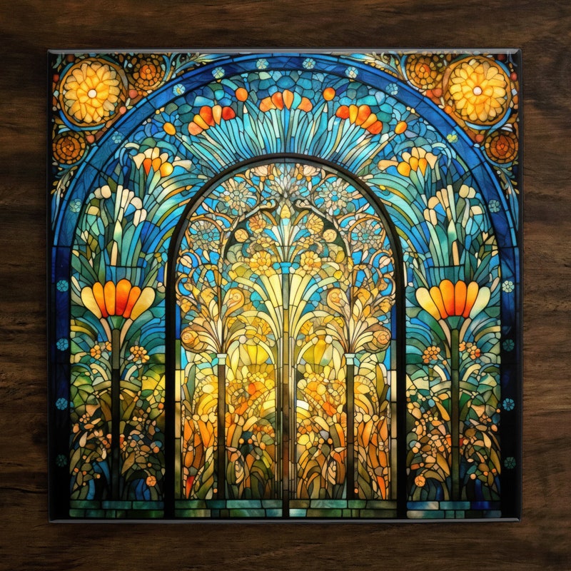 Modern Art Tile - Etsy