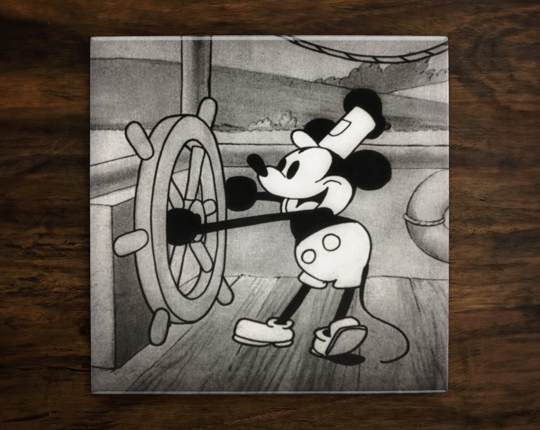 Steamboat Willie Ceramic Tile: Collectable Art Decor - Etsy