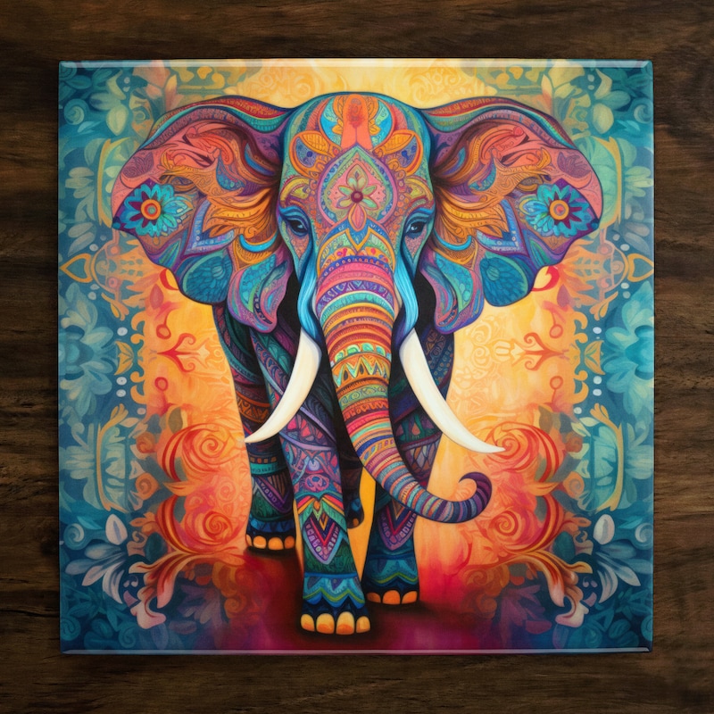 Elephant Tile - Etsy