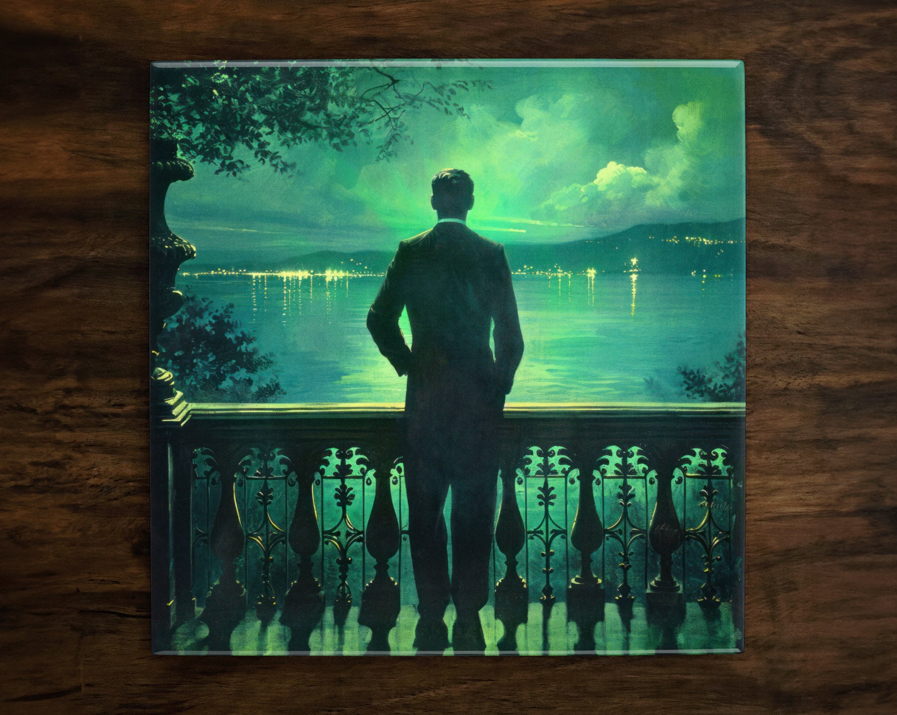 The Green Light In The Great Gatsby Drawings