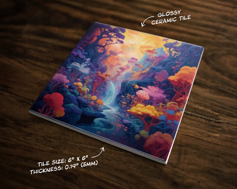 An Enchanted Forest Scene of Wonder Art 6 on 6 X - Etsy