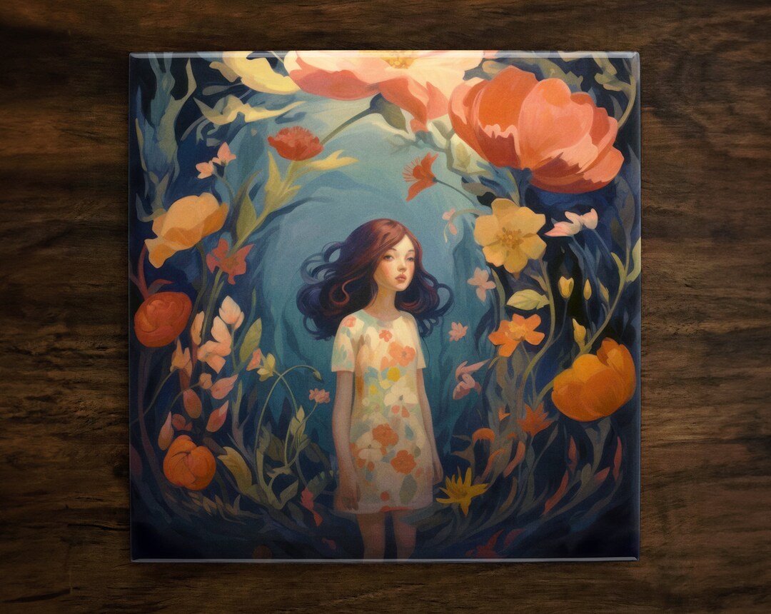 The Melody of Dreams, Art on a Glossy Ceramic Decorative Tile, Free ...