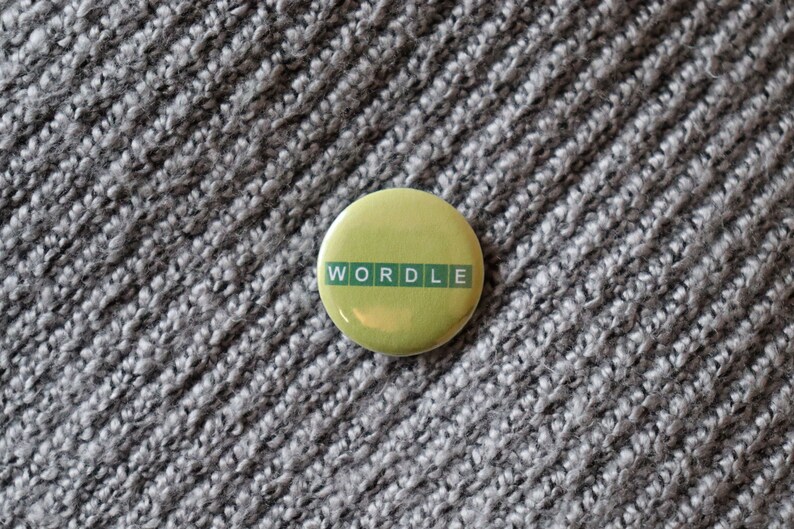 Wordle Nerd Popular Puzzle Game Badge Set | Etsy