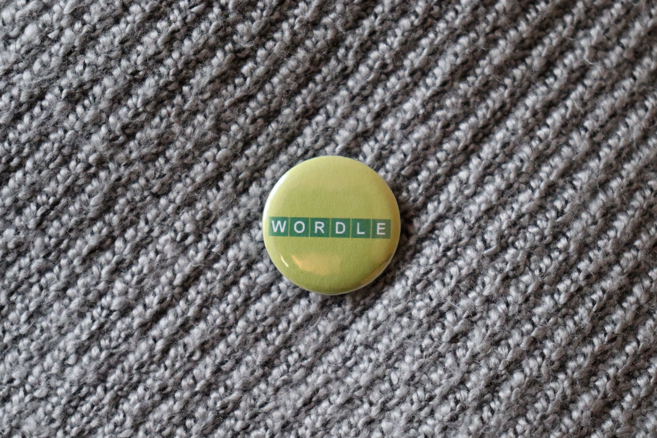 Wordle Nerd Popular Puzzle Game Badge Set - Etsy