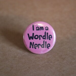 Wordle Nerd Popular Puzzle Game Badge Set | Etsy