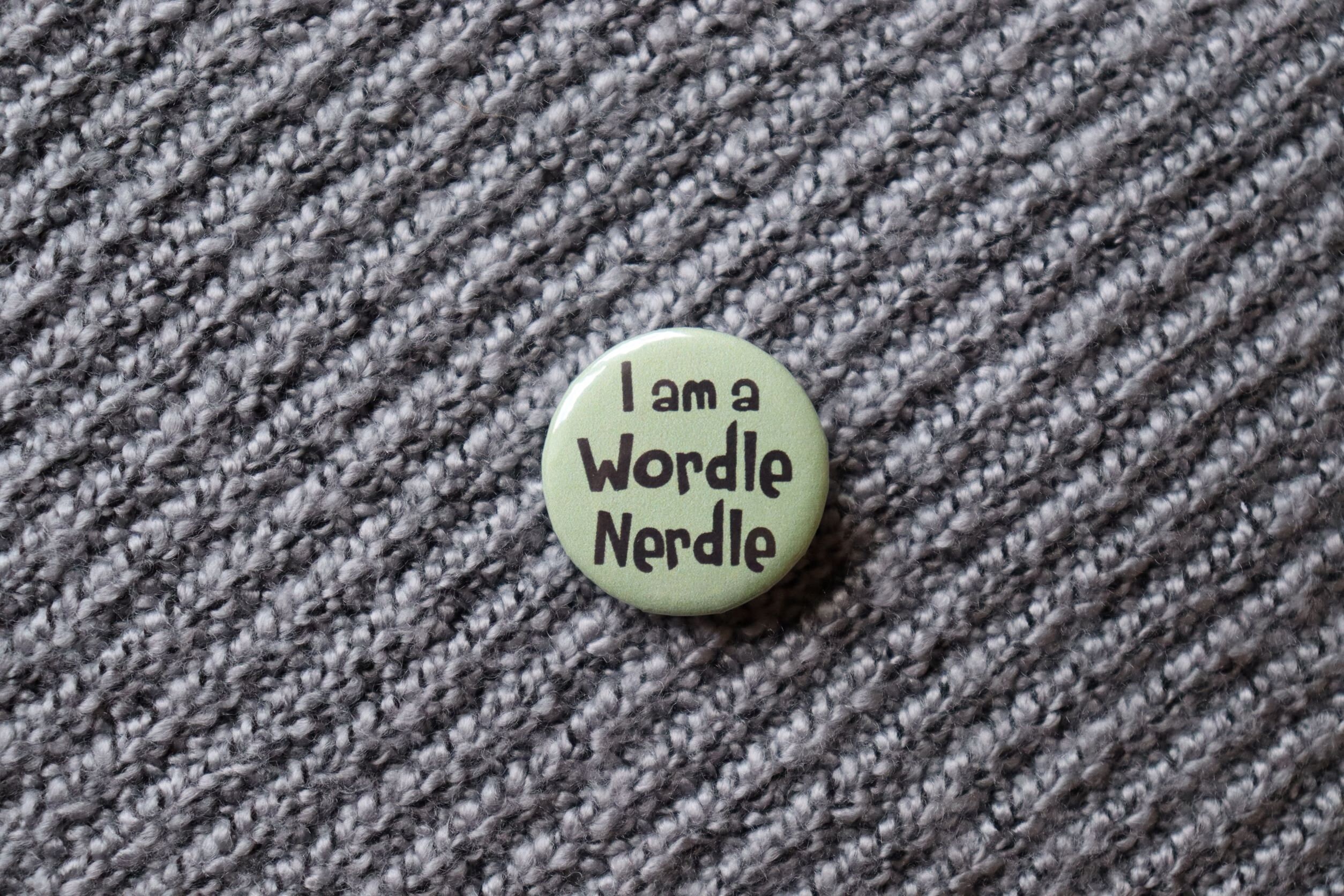Wordle Nerd Popular Puzzle Game Badge Set - Etsy