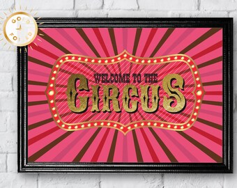 Circus Art Print | Etsy
