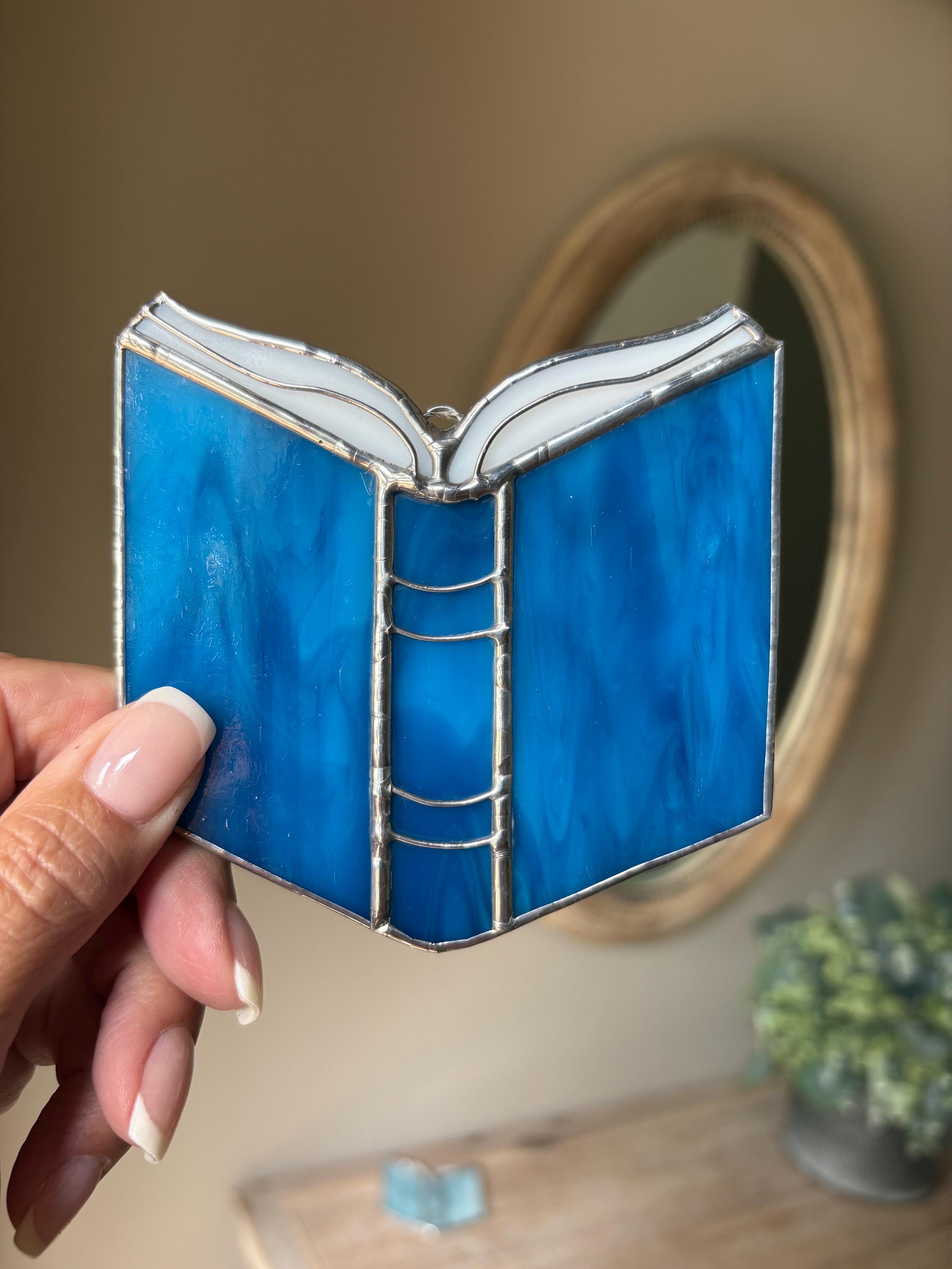 Stained Glass Open Book Sun Catcher - Etsy