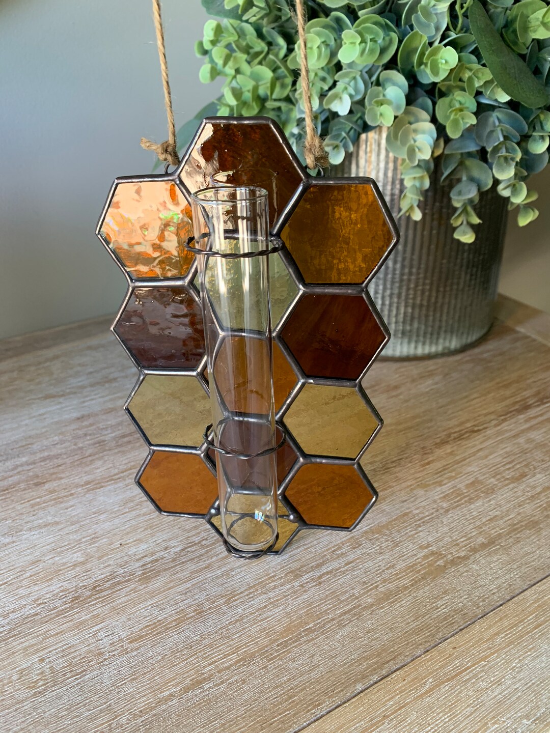 Stained Glass Beehive Plant Propagation Sun Catcher - Etsy