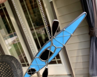 Kayak Stained Glass - Etsy