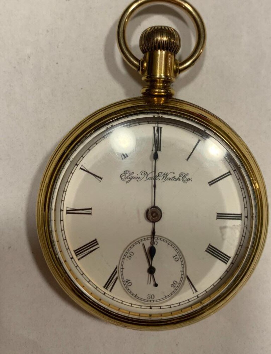 Elgin National Watch Company Open Face Pocket Watch 1921 Crescent Watch ...