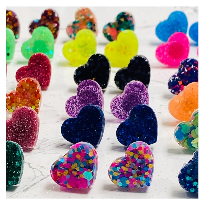 Small Resin Heart - Etsy