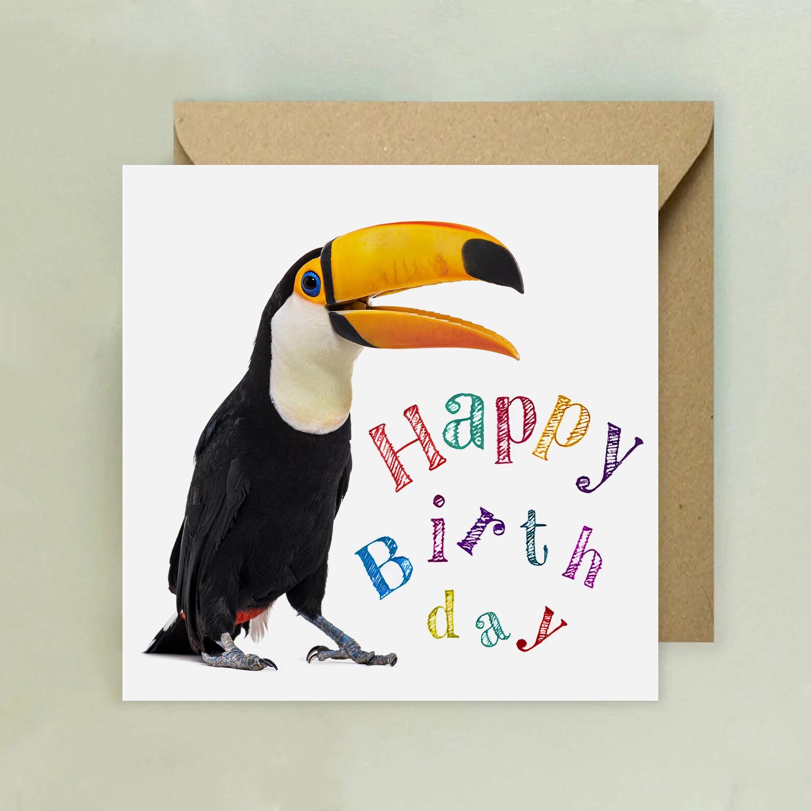 Toucan Happy Birthday Card - Etsy