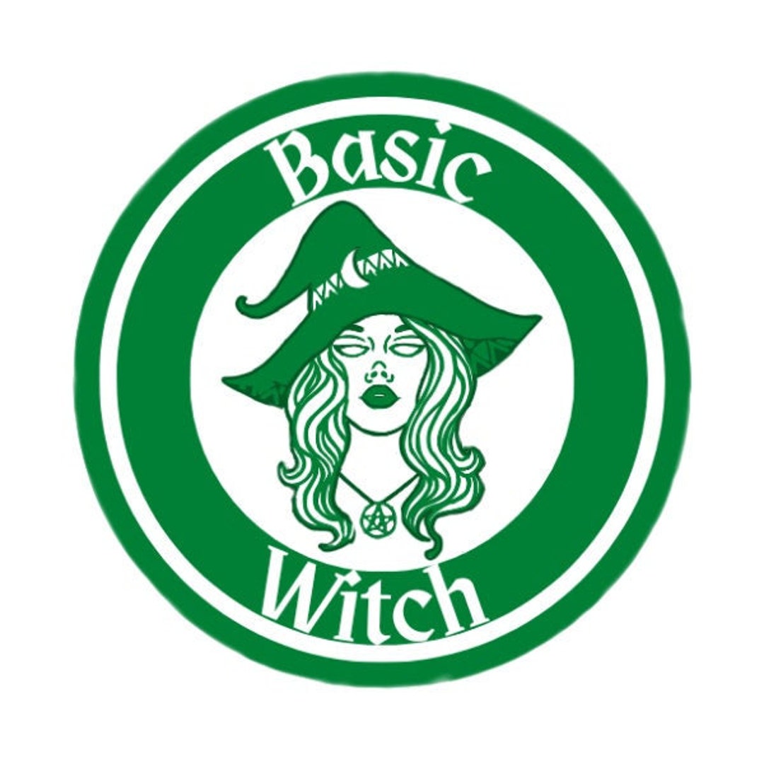 Basic Witch Starbucks Logo Sticker | Witchcraft Stickers| Witchy ...