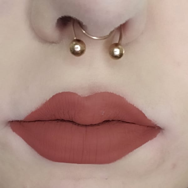 Brick Red Lipstick - Etsy