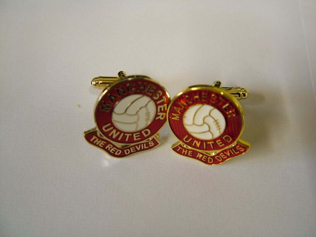 Manchester Utd Football Club Cufflinks - Etsy