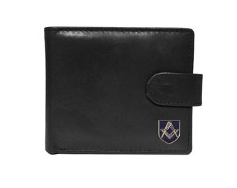 Hand-crafted Leather Tri-fold Wallet Mason,masonic, Blue Lodge ...