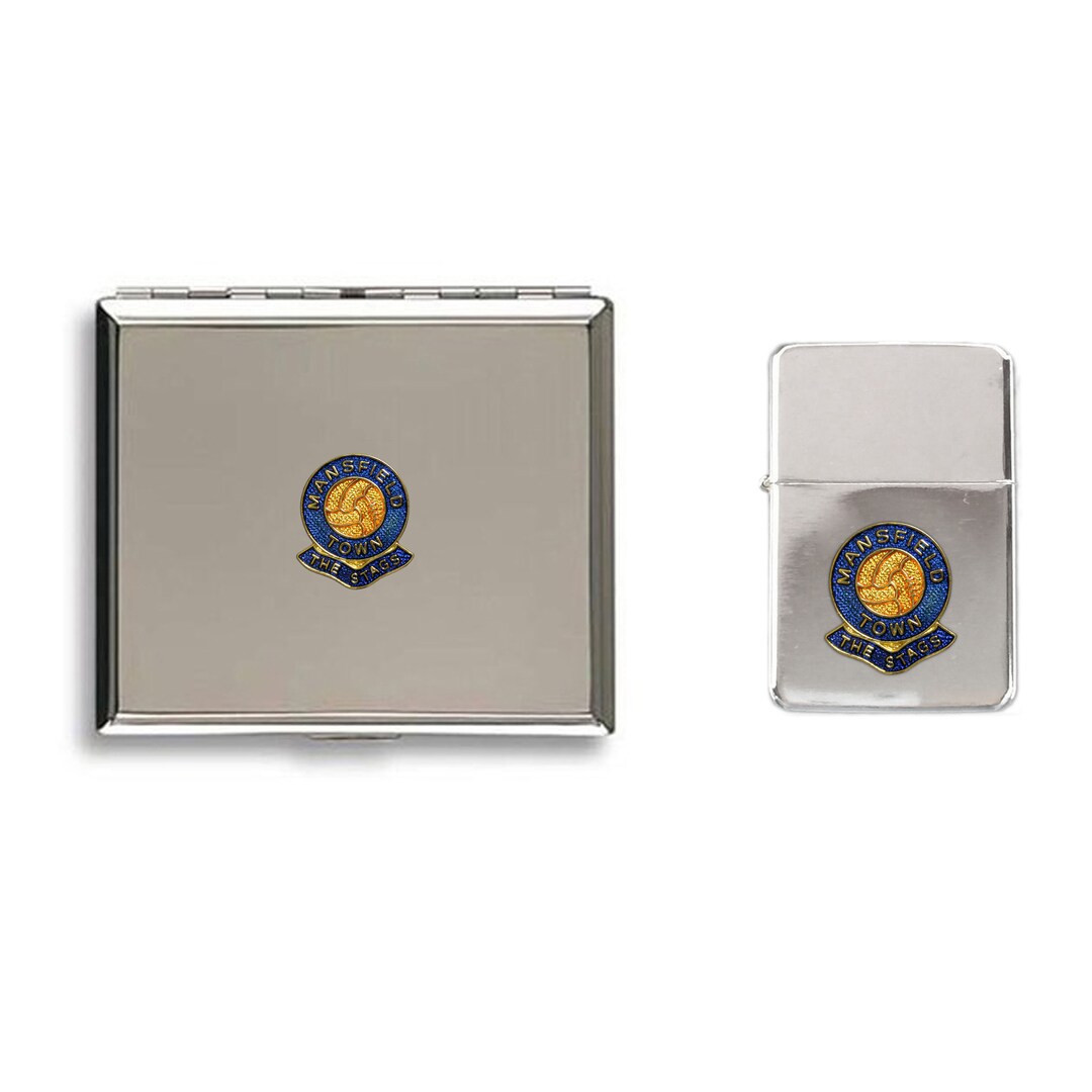 Mansfield Town Football Club Lighter Cigarette Case Gift Set - Etsy