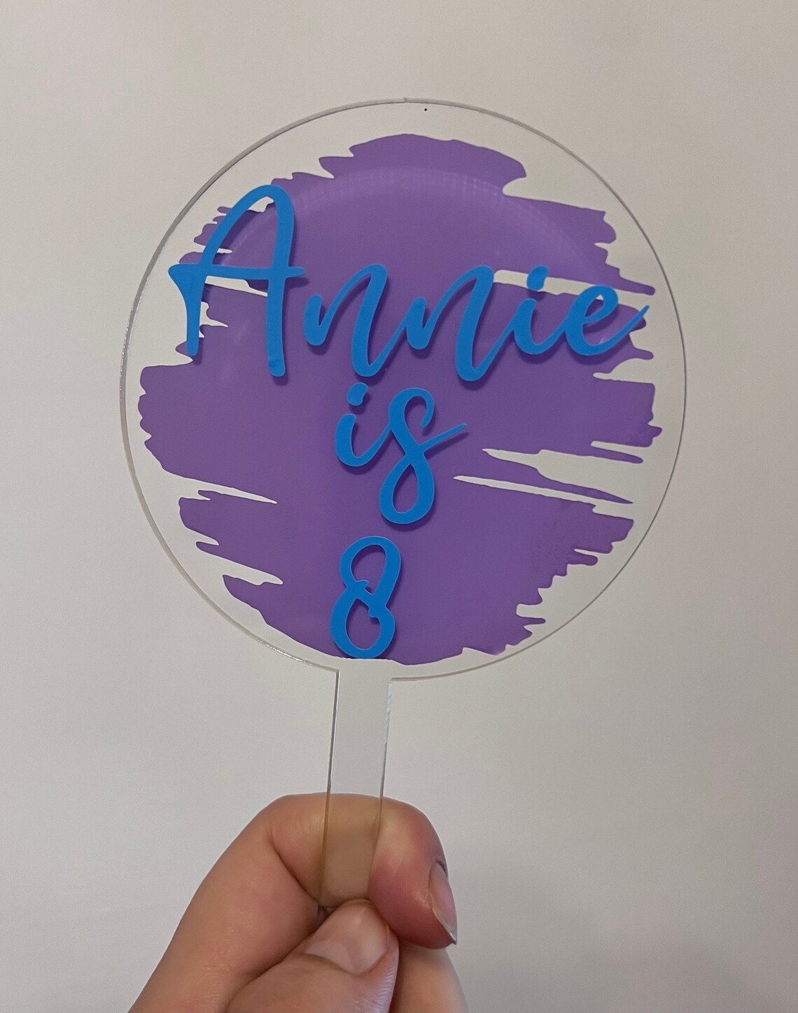 Acrylic Cake Topper Birthday Cake Decor Personalised Cake | Etsy