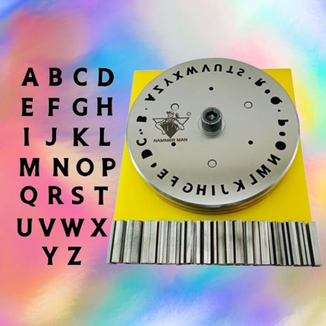 Alphabet Disc Cutter Capital Disk Cutter Pancake Dies Stamping Blanks ...
