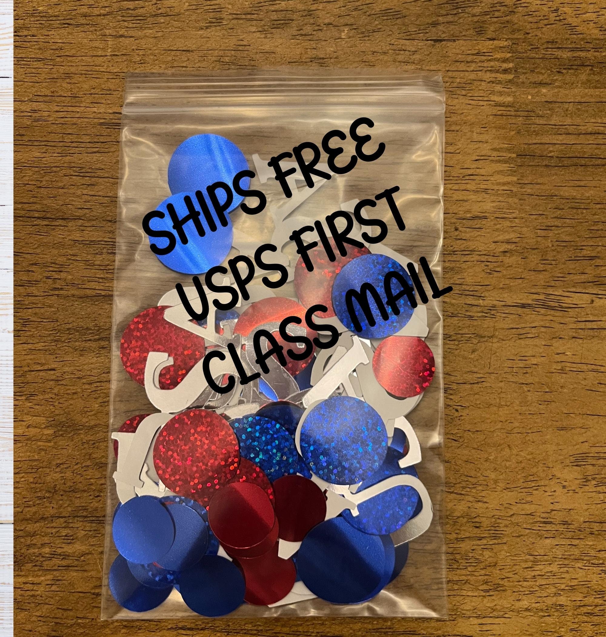 USA Confetti July 4th Confetti Red White Blue Party - Etsy