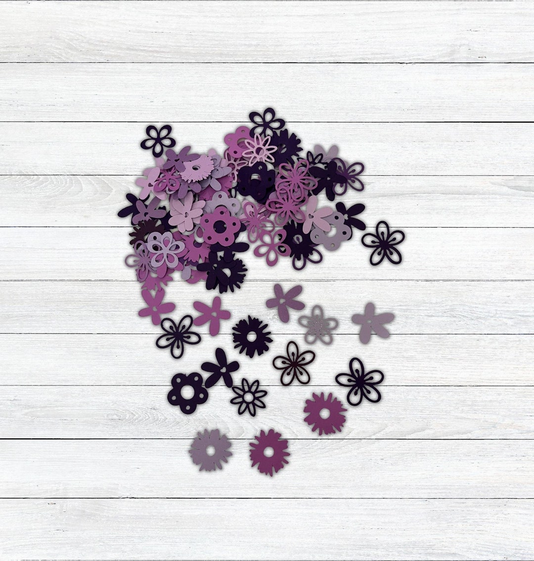 Purple Party Decorations, Purple Flower Confetti, Mother's Day Party ...