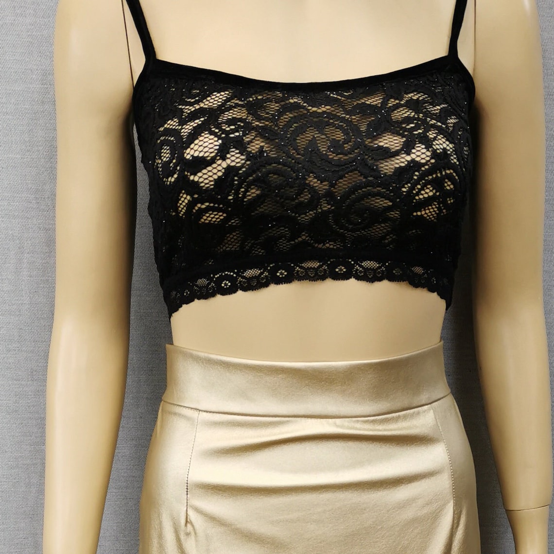 Black Lace Crop Top. Bralette Black Lace. Short Top.1 - Etsy