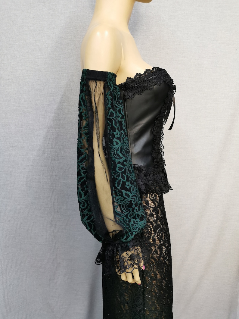 Victorian Lace Puffed Sleeves: Gothic Vampire Style for Open Dresses ...