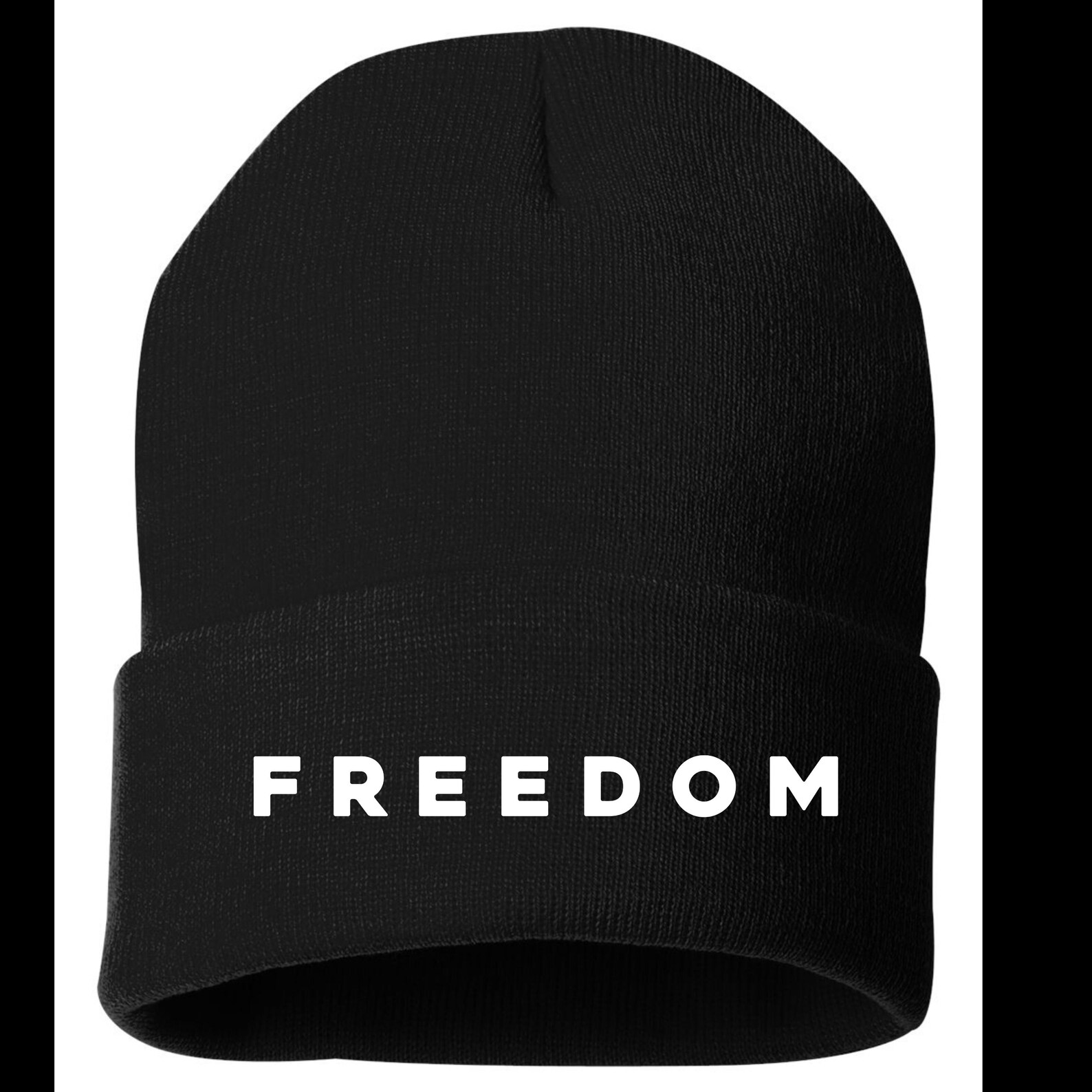 Embroidered Charlie Kirk FREEDOM Cuffed Beanie Made in the USA Charlie ...