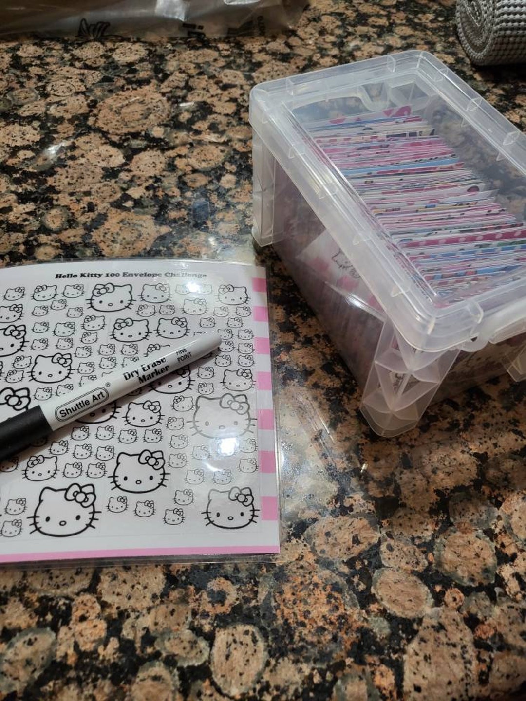 Micro Hello Kitty 100 Envelope Challenge Kit - Etsy