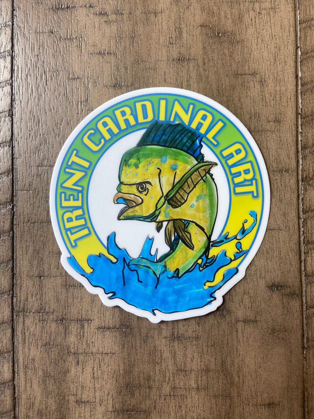 Fish Sticker Mahi Sticker Decal Waterproof Vinyl Decal Sticker for Car ...