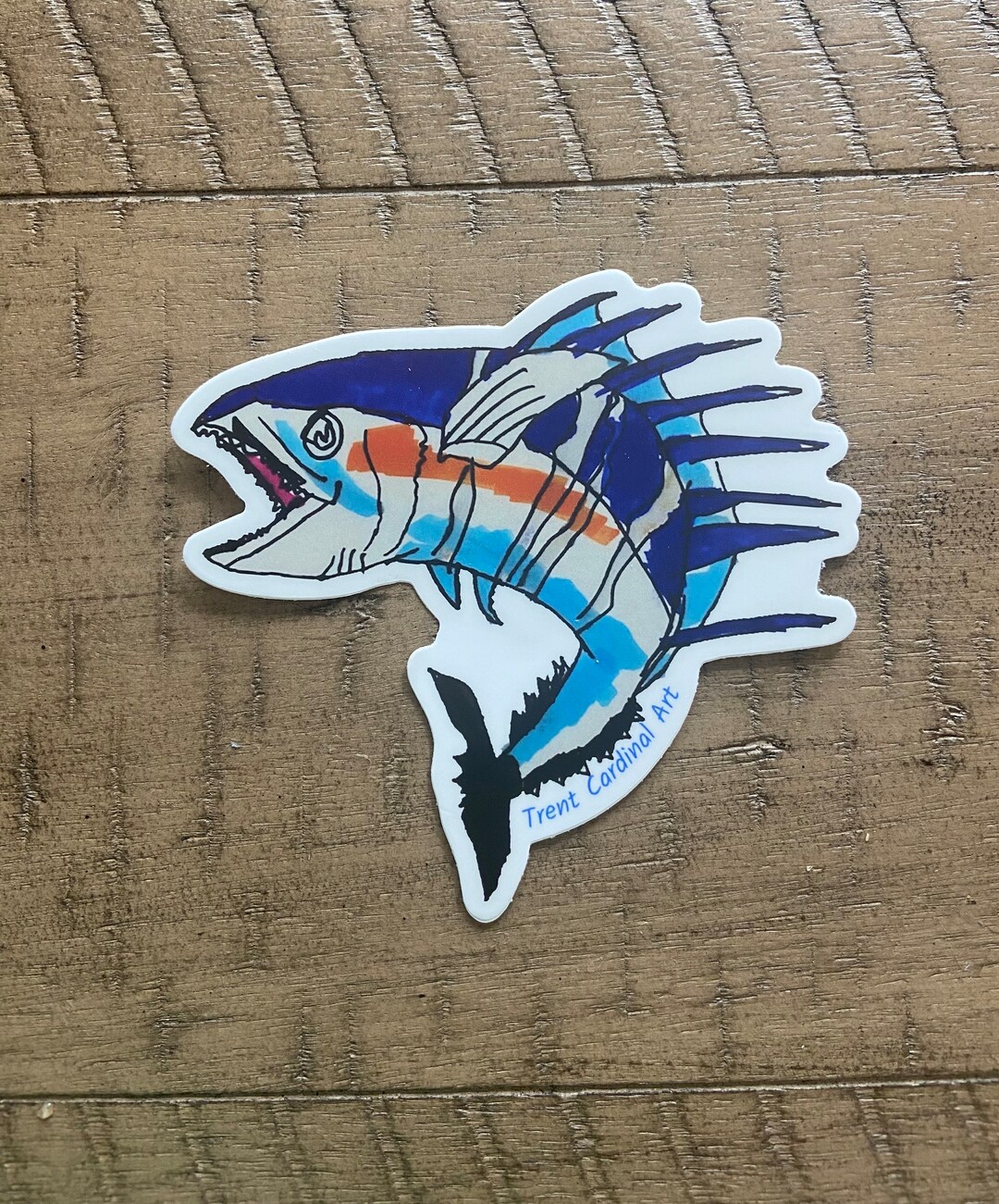 4 Wahoo Vinyl Sticker by Kid Artist Trent Cardinal. Perfect for ...