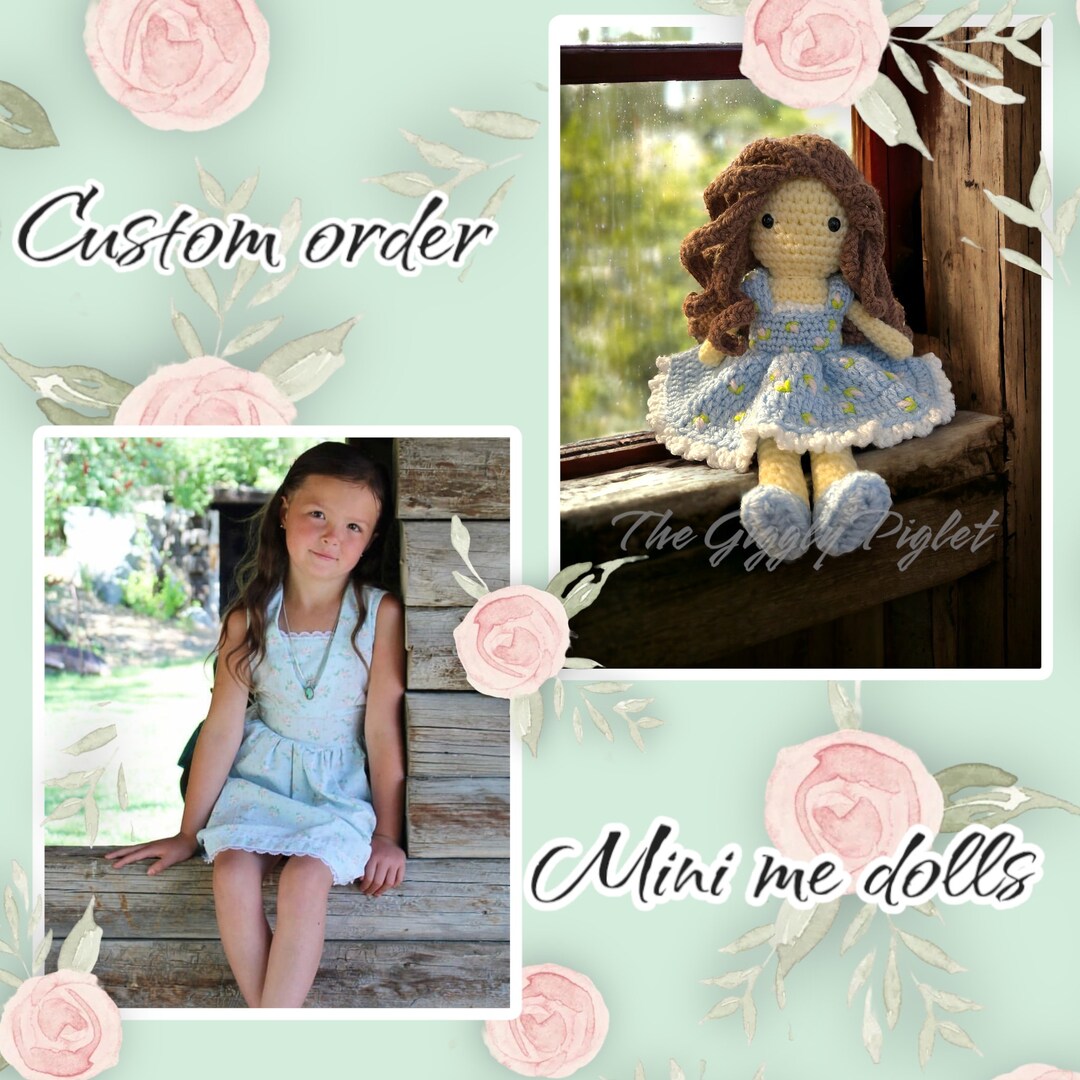 Mini Me Doll, Look Alike Doll, Personalized Crochet Doll, Custom Doll ...