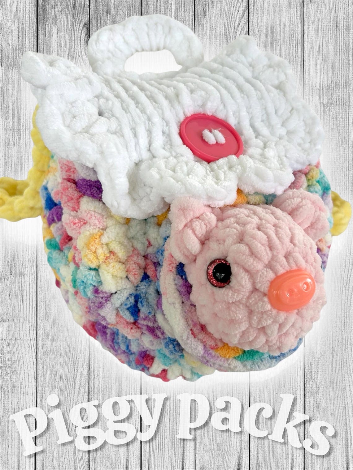 Plush Piggy Pack Doll Set READY TO SHIP - Etsy