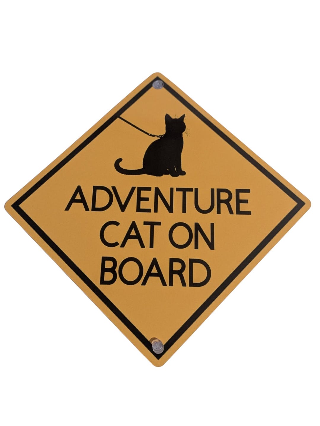 Adventure Cat on Board Sign, Car Window Sign for Cat Lovers, Travel Cat ...