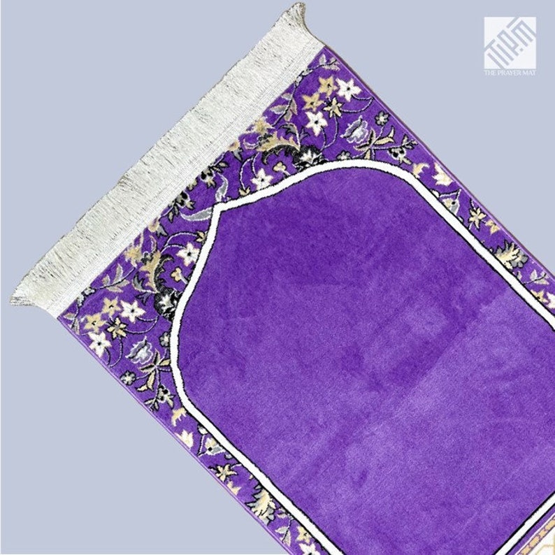 Vibrant Purple Imam Makkah Prayer Mat Rug Mecca Collection - Etsy