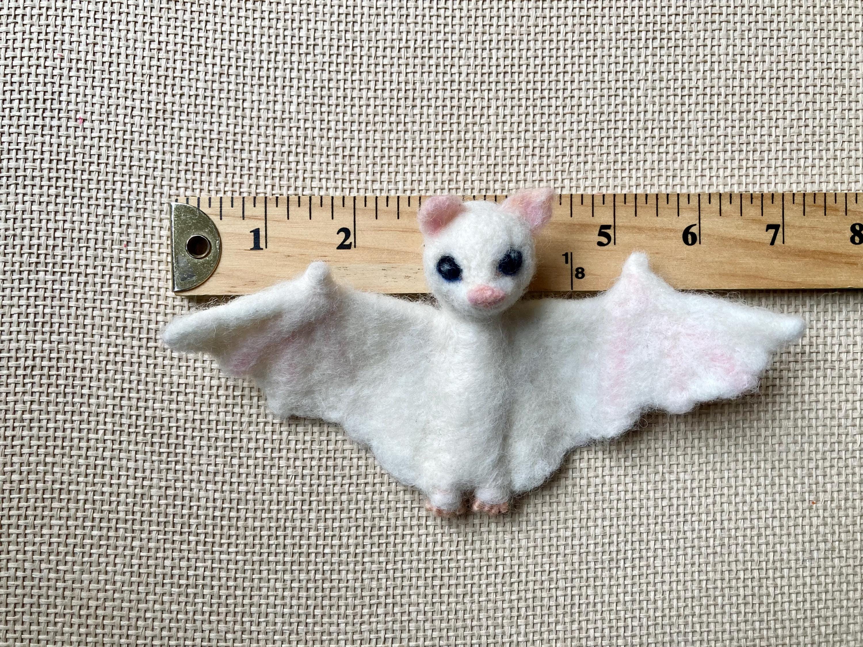 Felted Bat, Albino Bat, Whimsical Animal Creature - Etsy