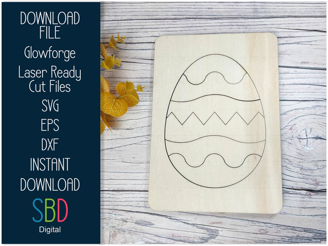 Easter Egg Puzzle - Wooden Easter Puzzle File - Laser Ready Template ...