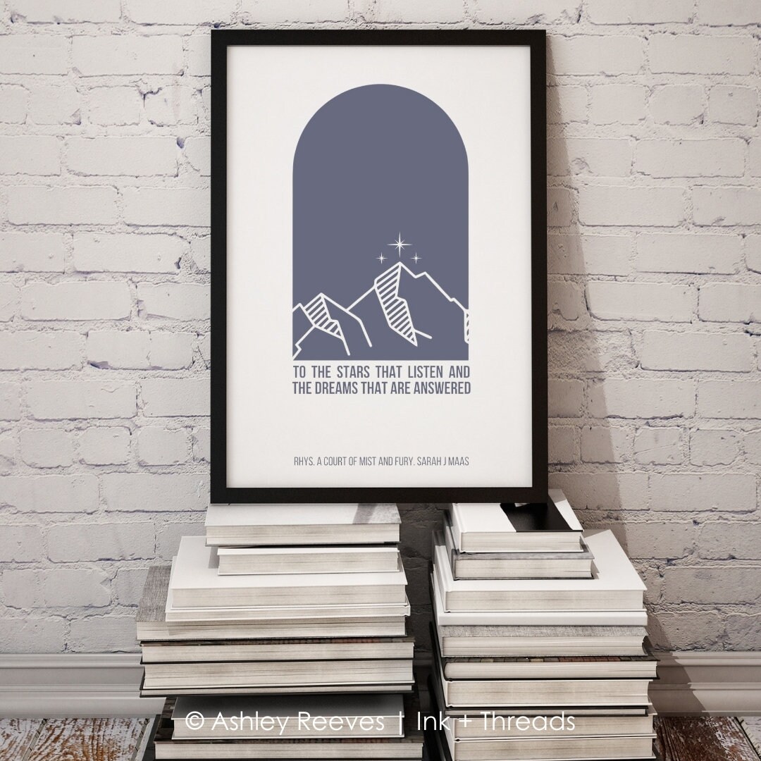 ACOTAR Minimalist Wall Art Decor Digital Art File A Court of Thorns and ...