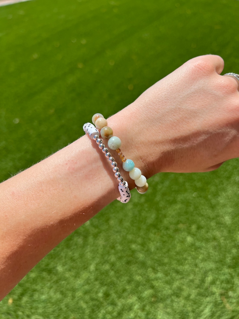 Custom IVF Embryo Baby Bracelets Gemstone Beads, IVF, Infertility, TTC ...