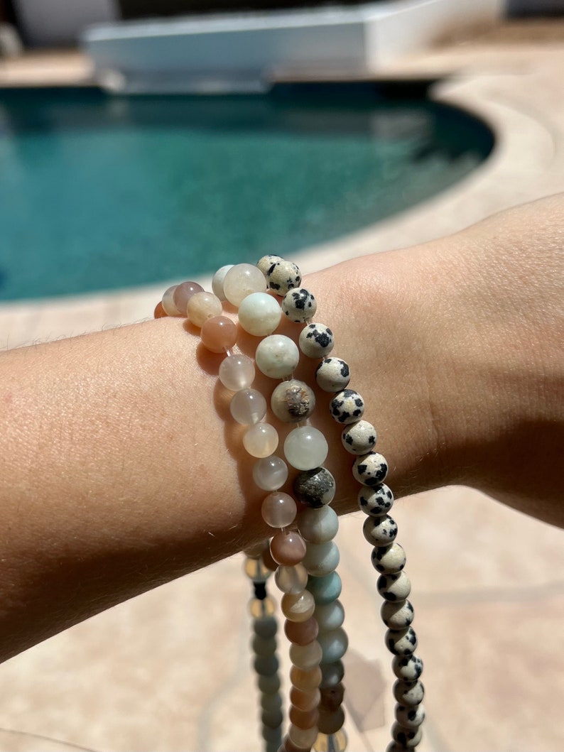 Custom IVF Embryo Baby Bracelets Gemstone Beads, IVF, Infertility, TTC ...