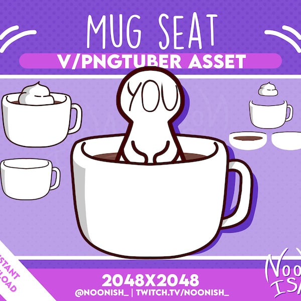 Vtuber Coffee Asset - Etsy