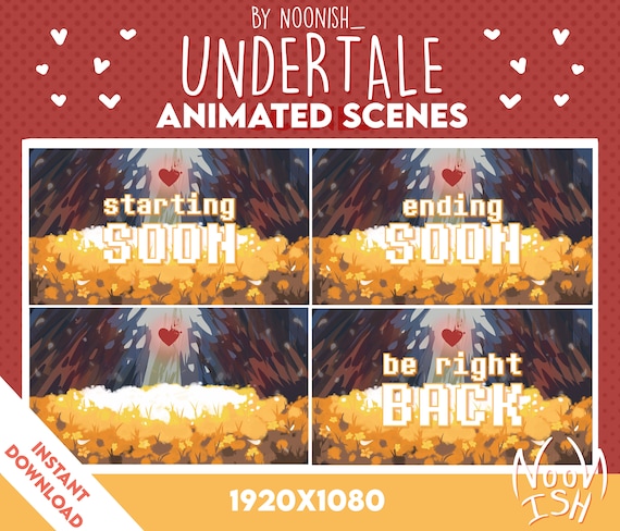Undertale Animated Screens / Twitch Screens / Animated - Etsy