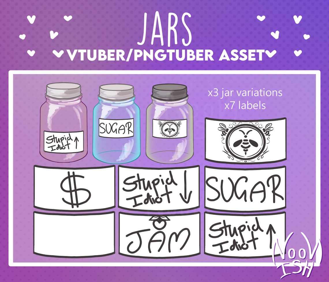 Vtuber PNG Tuber Asset JAR | Veadotube | Discord | Twitch Channel ...