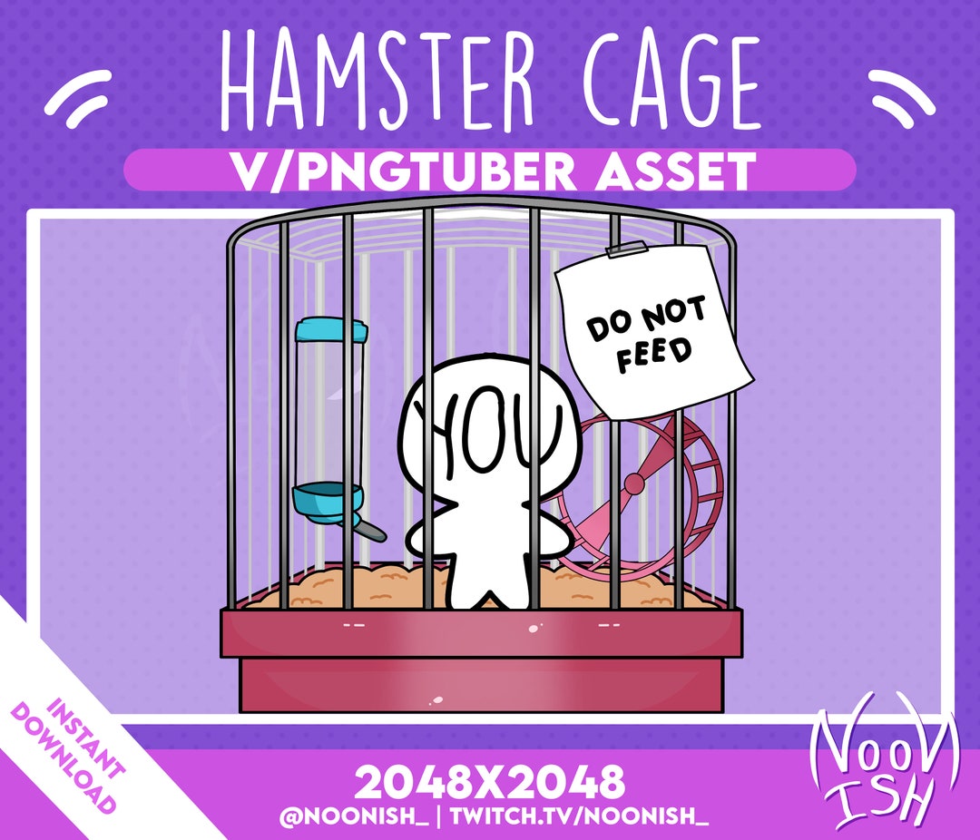 Vtuber / Pngtuber HAMSTER CAGE | Funny Stream Overlay/assets ...